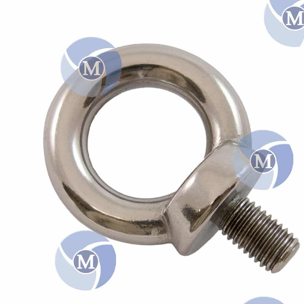 Anneau de levage mâle court Inox M6 (Économique)