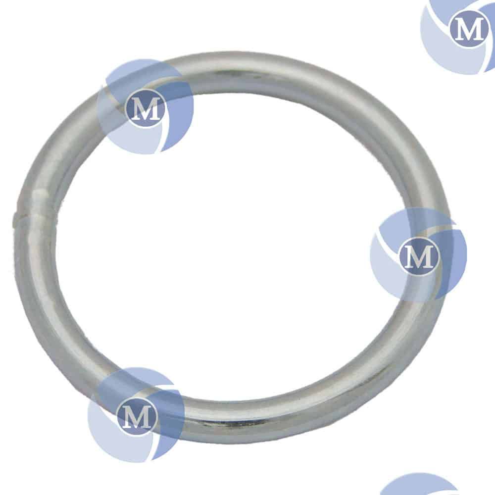 Anneau rond soudé Ø 8 mm x Ø 60mm (Acier)