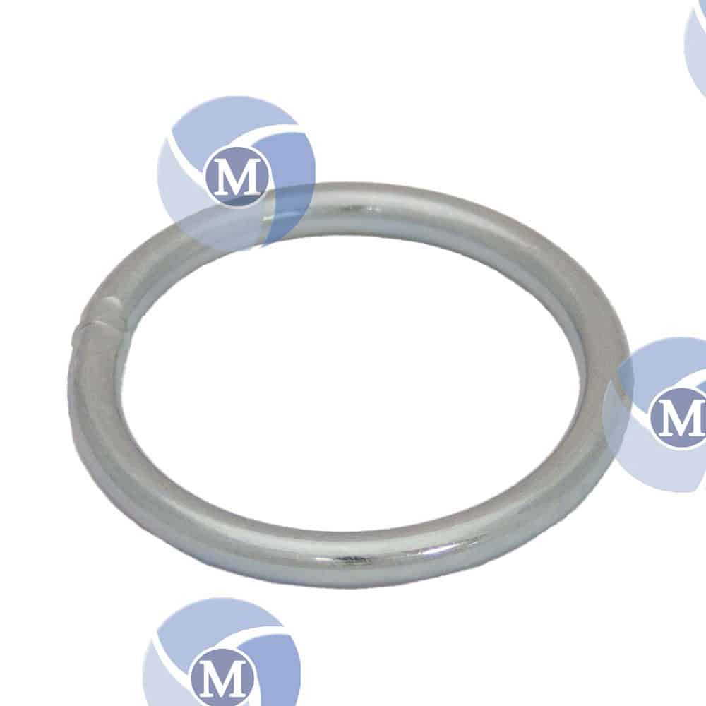 Anneau rond soudé Ø 8 mm x Ø 60mm (Acier)