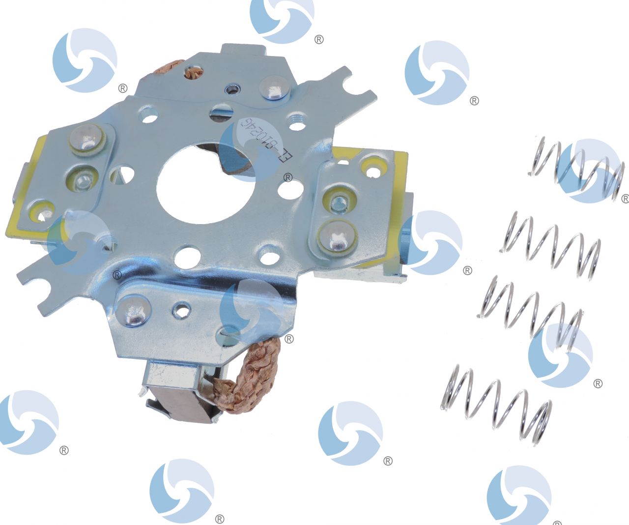Couronne porte-balais compatible pour démarreur BOSCH 0001369014