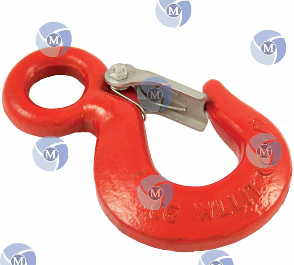 Crochet de levage avec linguet de sécurité CMU 250kg (Acier)