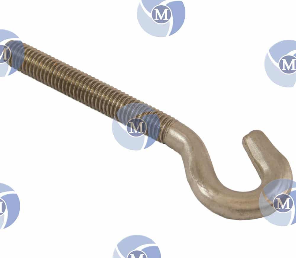 Crochet de tendeur droit M6 (Inox)