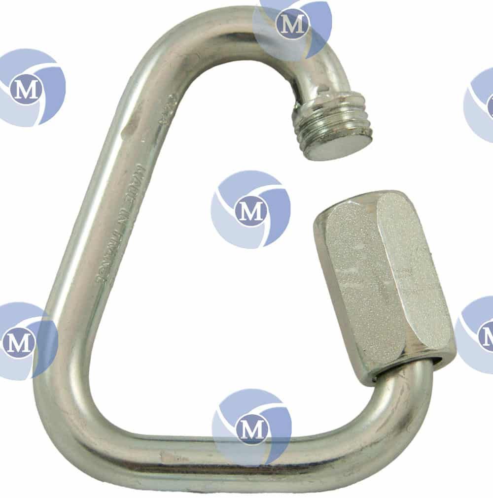 Maillon rapide delta Ø 4mm (Acier)