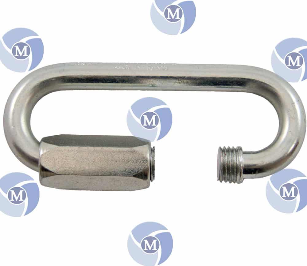 Maillon rapide à grande ouverture Ø 20mm (Acier)