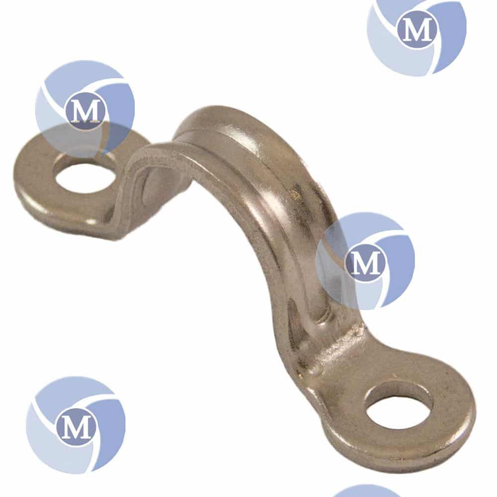 Pontet sur platine d'une hauteur de 17mm (Inox)